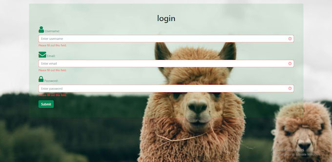 Create all web forms using html, css and bootstrap by Syeda2227 | Fiverr