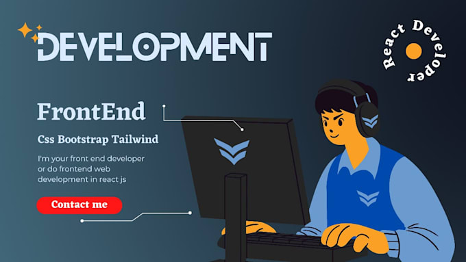 Be develop responsive frontend web apps using react js and tailwind css by Umairakram687 | Fiverr