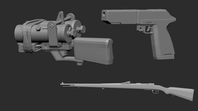 Create 3d game assets, weapons and props by Megacheesee | Fiverr
