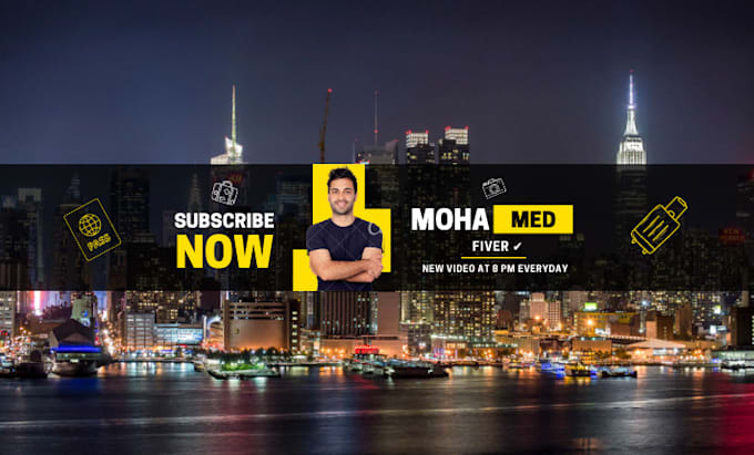 Design youtube banner art social media header , facebook cover art by ...