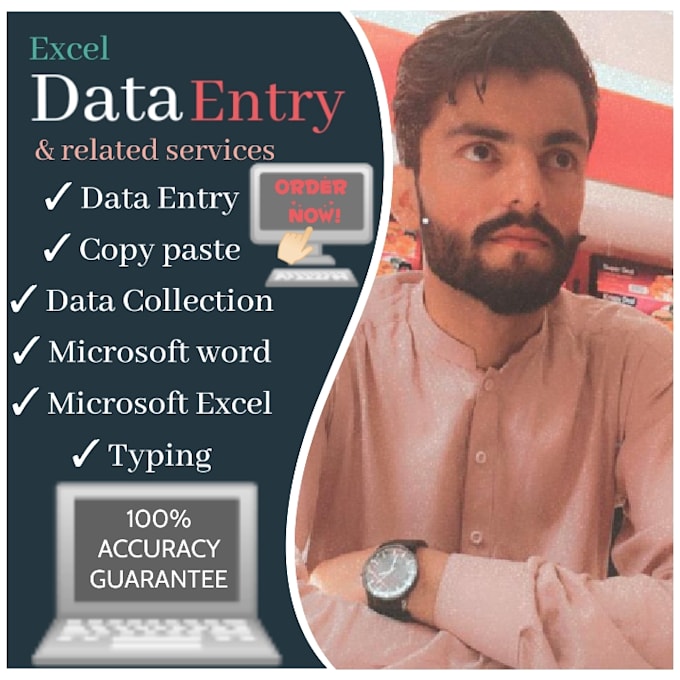 Do data entry copy paste word and excel data entry work for you by Wajidwajii | Fiverr