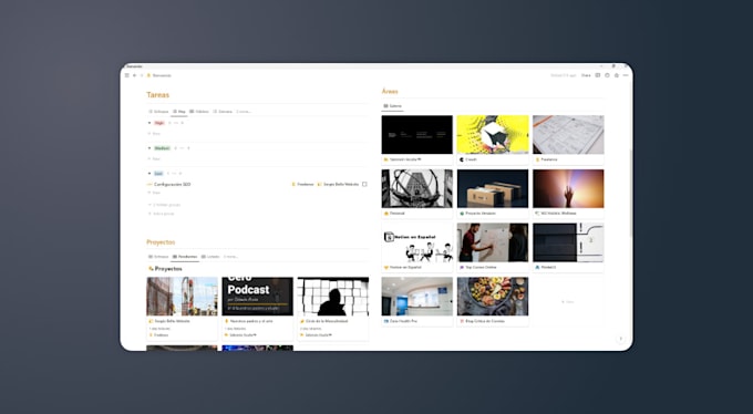 Create your notion workspace by Salomna | Fiverr
