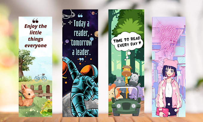 Design creative custom bookmarks by Designing3 | Fiverr