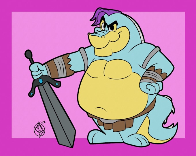 Draw cartoony character designs by Mossanimation | Fiverr