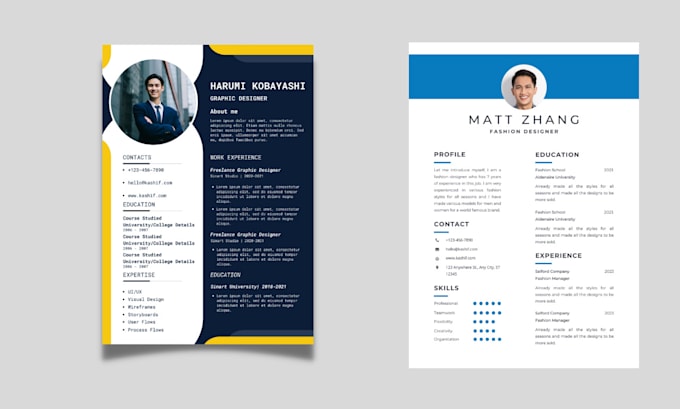 Be your professional resume maker, design and edit your cv by Office ...