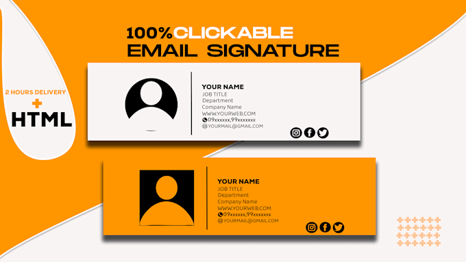 Create html email signatures, clickable email signatures by ...