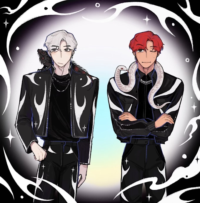 Draw an original character or fanart for anime or kpop by Yl_n13 | Fiverr