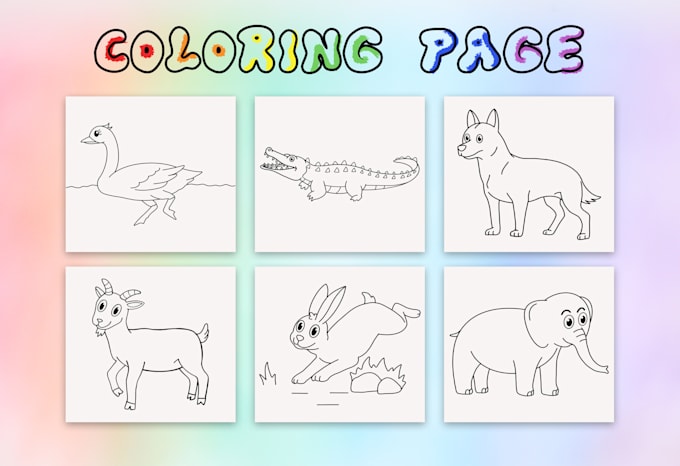 Draw an awesome coloring page for children and kids by Panda_d01 | Fiverr