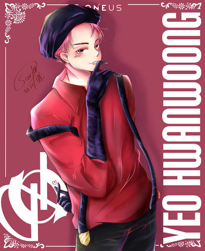 Digital art, comic, character design and anime style by Scarletriot97 ...
