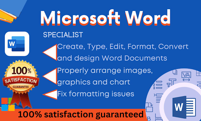 Do any type of work, projects on ms office word, excel, powerpoint and ...