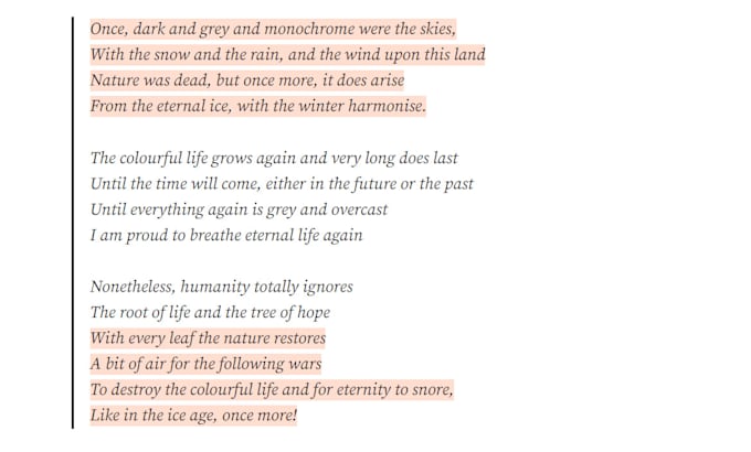 Write you a custom creative poem or short story by Lovelyscape | Fiverr