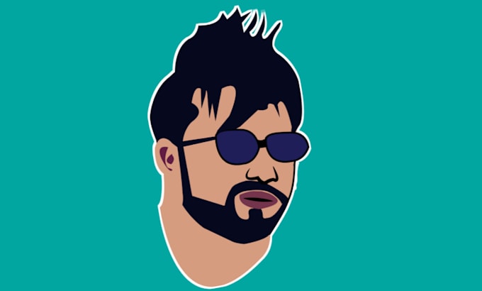 Draw a big head portrait vector cartoon from your photo by Gulsher ...