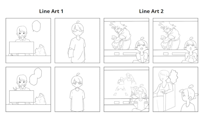 Draw a digital comic strip based on your sketch or story by ...