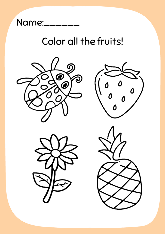 Design custom preschool or kindergarten worksheets for kids by Bubbleo ...