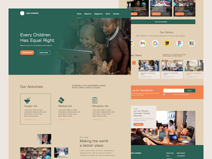 Design modern landing page and website ui ux in adobe xd or figma by ...