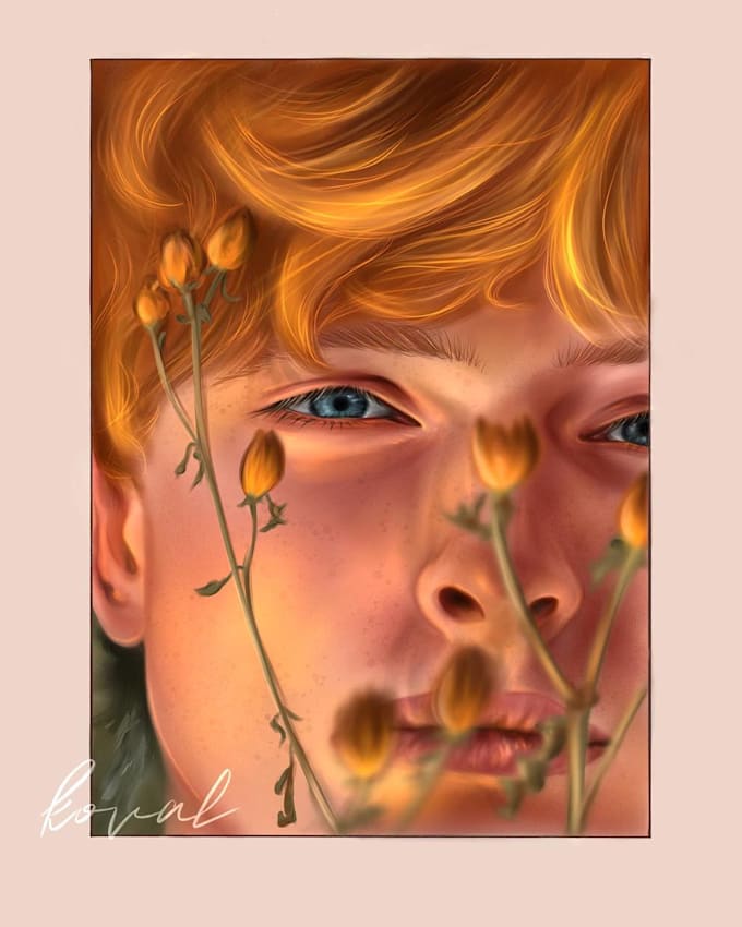 Draw a portrait based on your photo by Kovalanastasia | Fiverr