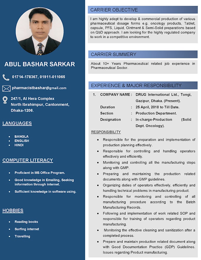 Be your professional resume, invoice, fillable pdf form designer by ...