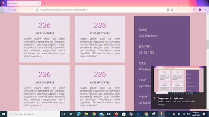 Be Your Frontend Web Developer Html Css Bootstrap By Sufiaijazdahri Fiverr
