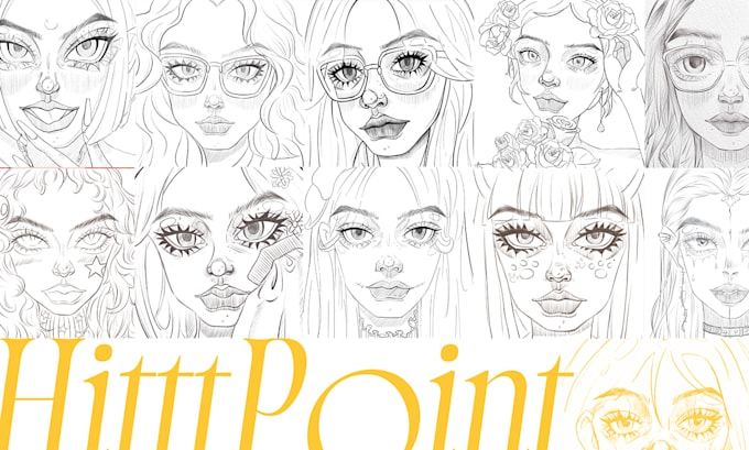 Illustrate fascinating animated headshot and icon by Hitttpoint | Fiverr