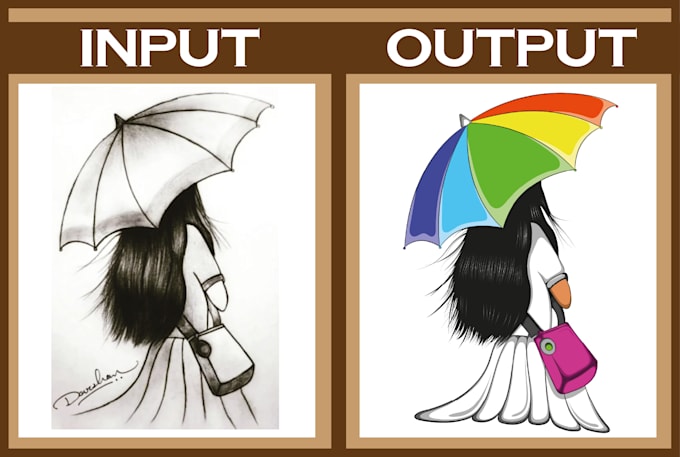Convert your sketches into creative vector illustrations by Miyahus ...