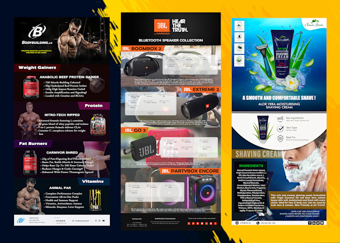 Design outstanding amazon enhanced brand content ebc by Sara_designz ...