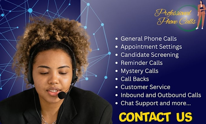 Make professional phone calls for you by Kimone746 | Fiverr