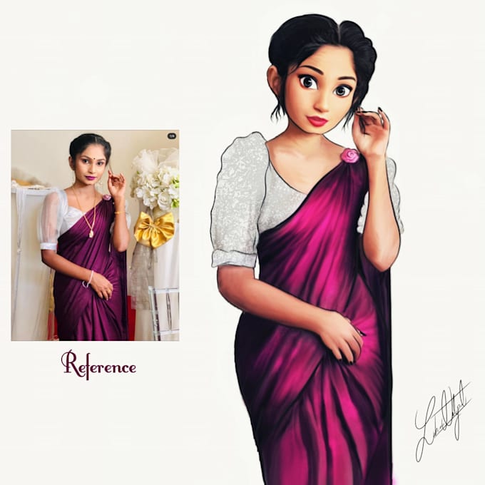 Draw a digital cartoon art from your photo by Sudusinghe1997 | Fiverr