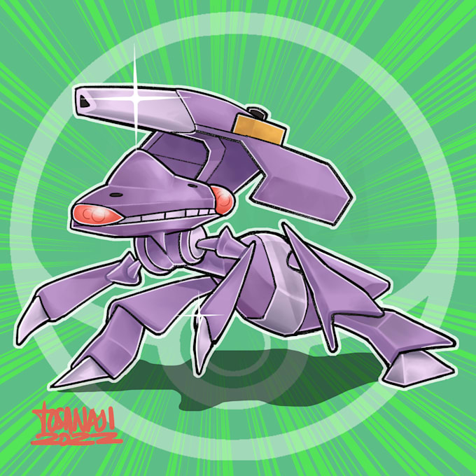 Draw custom pokemon fan art or create your own fakemon by Tosanaji | Fiverr