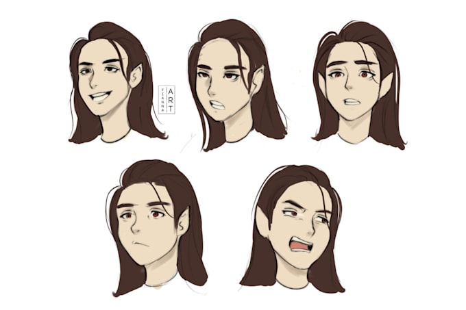 Draw anime, webtoon style, manga by Fiannaart | Fiverr