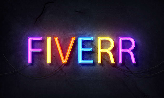 Convert your design into a realistic, eye catchy neon sign effect by ...
