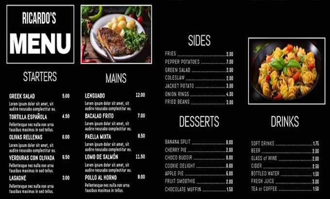 Design modern and beautiful restaurant menu and your logo by Amira_mimi ...