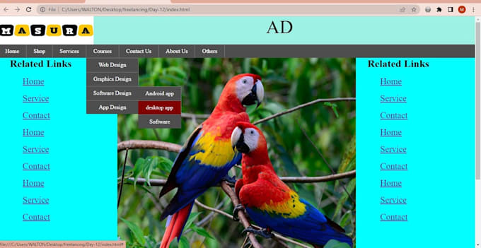 Do Responsive Website Design Using Html Css And Bootstrap By Masura Parvin Fiverr