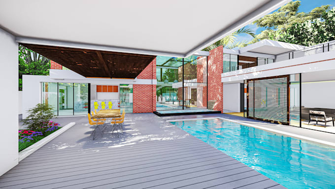 Architecture 3d modeling and realistic rendering by Shishir15 | Fiverr