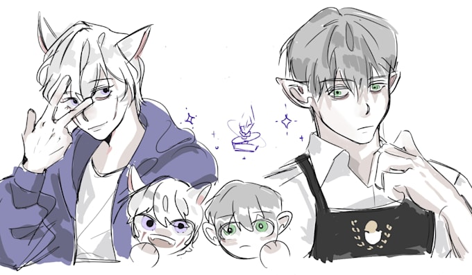 Draw anime character, oc, game character, fanart by Martian0915 | Fiverr