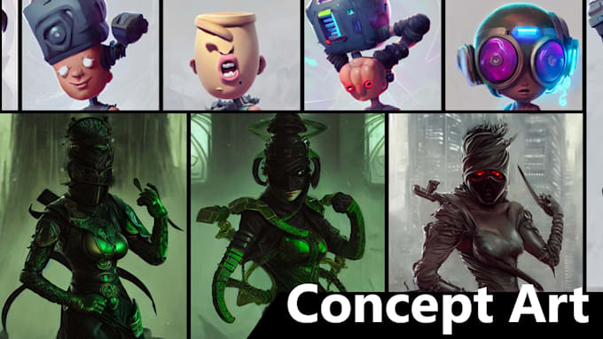 Design and rig game ready characters in various styles by Adevra | Fiverr