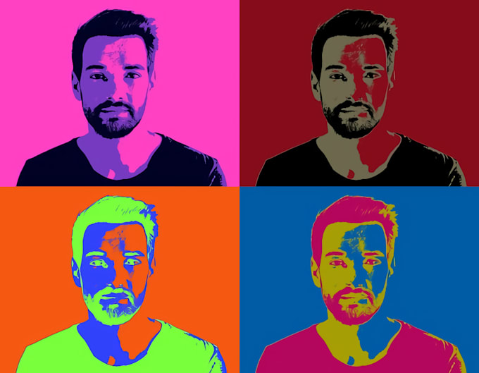 Convert a picture into a pop art picture like andy warhol by Aytee ...