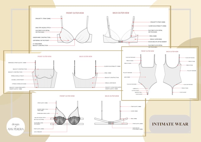 Do fashion technical flat and tech pack for fashion clothing by ...