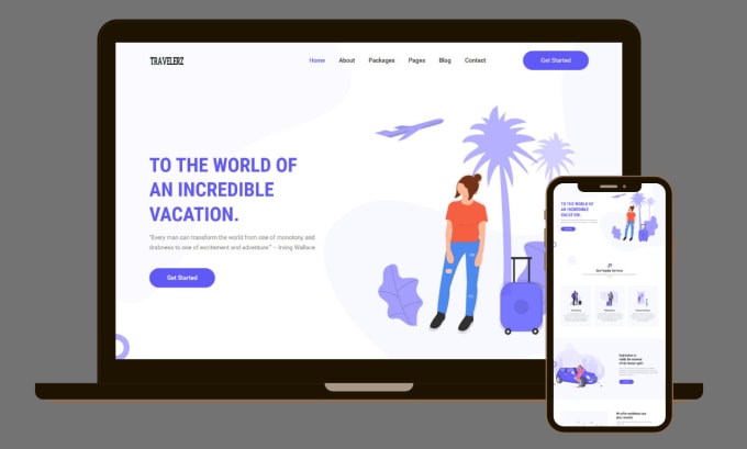 Create A Responsive Html Landing Page Using Html Css Bootstrap5 By Shafitul Fiverr