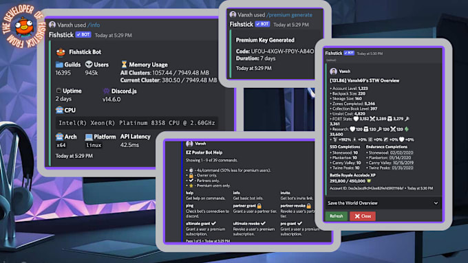 Create A Custom Discord Bot Javascript By Vanxhh Fiverr