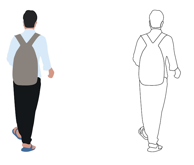 Draw flat vector people illustartion by Hannabiju154 | Fiverr