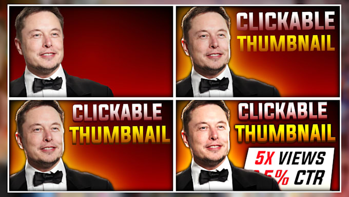 Design amazing clickable youtube thumbnail in 2 hours by Existensy | Fiverr