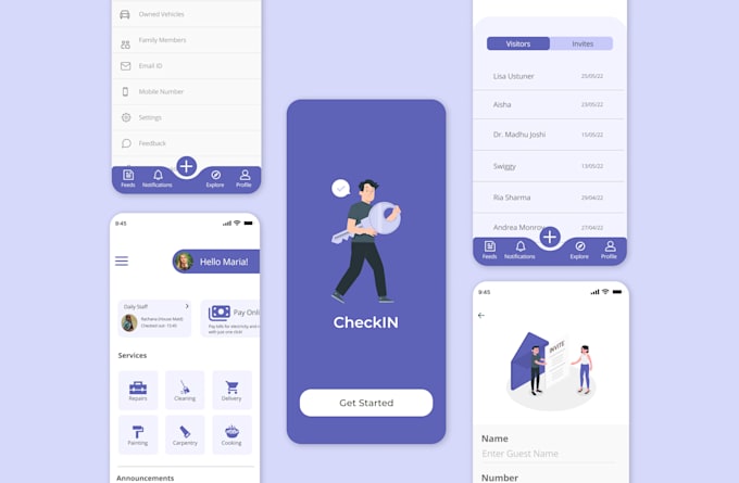 Design ui ux for mobile apps, both ios and android by Mindspaces | Fiverr