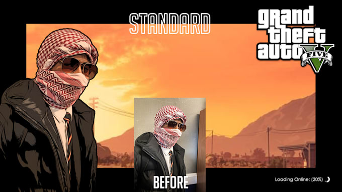 Use photoshop to edit any photo into a gta style edit by Orekzi | Fiverr