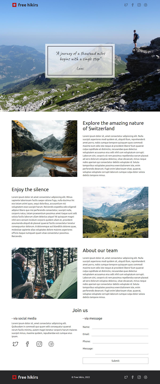 Create responsive landing page by react according to you amazing design by Alexandervinnyk | Fiverr