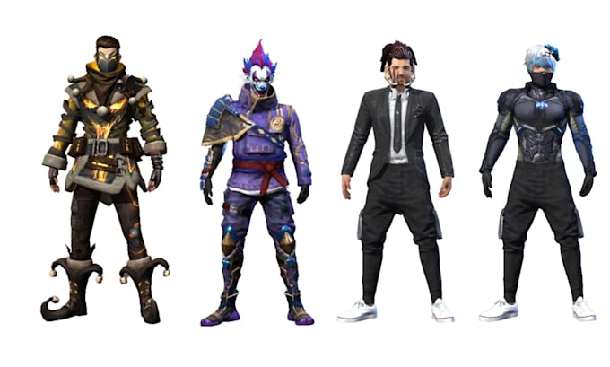 Send 1000 plus freefire game character png by Nipuna_vidu | Fiverr