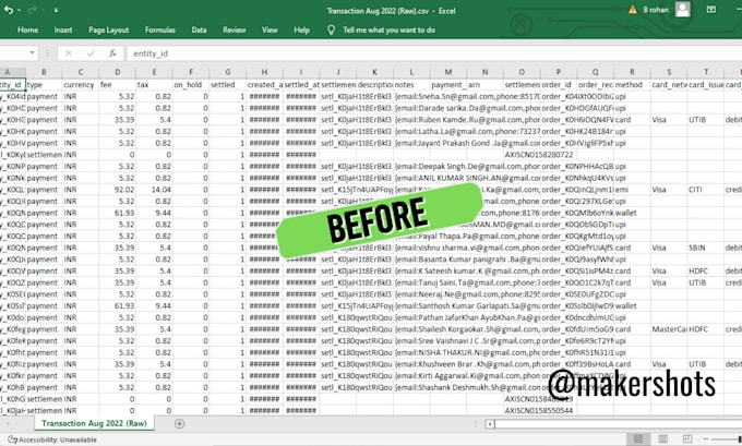 Do Excel Data Sorting Cleaning Formatting And Delete Duplicate Data By Makershots Fiverr
