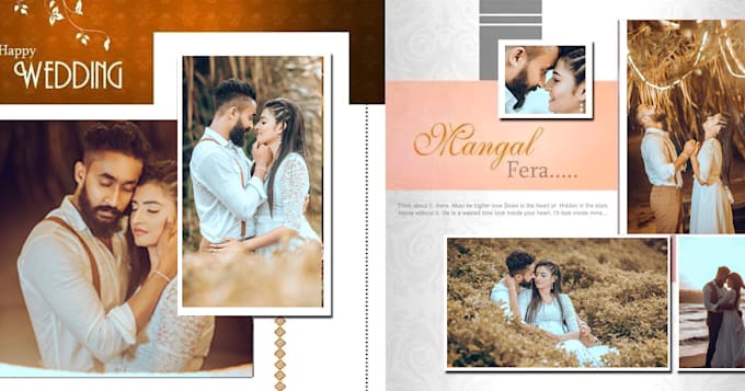Do professional wedding album design, photo album, photobook by Thimix ...