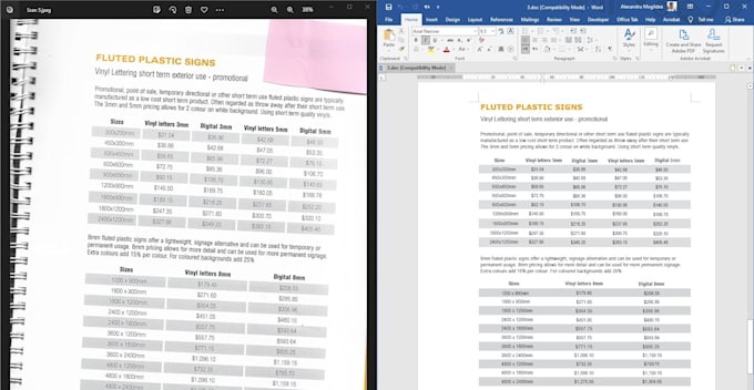 Recreate scanned files into ms word by Sashamogildea | Fiverr
