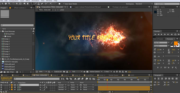 Create an intro title animation for your video by Suden_22 | Fiverr