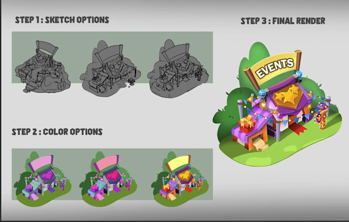 Draw art, and illustrations for your 2d game by Kiukiub | Fiverr